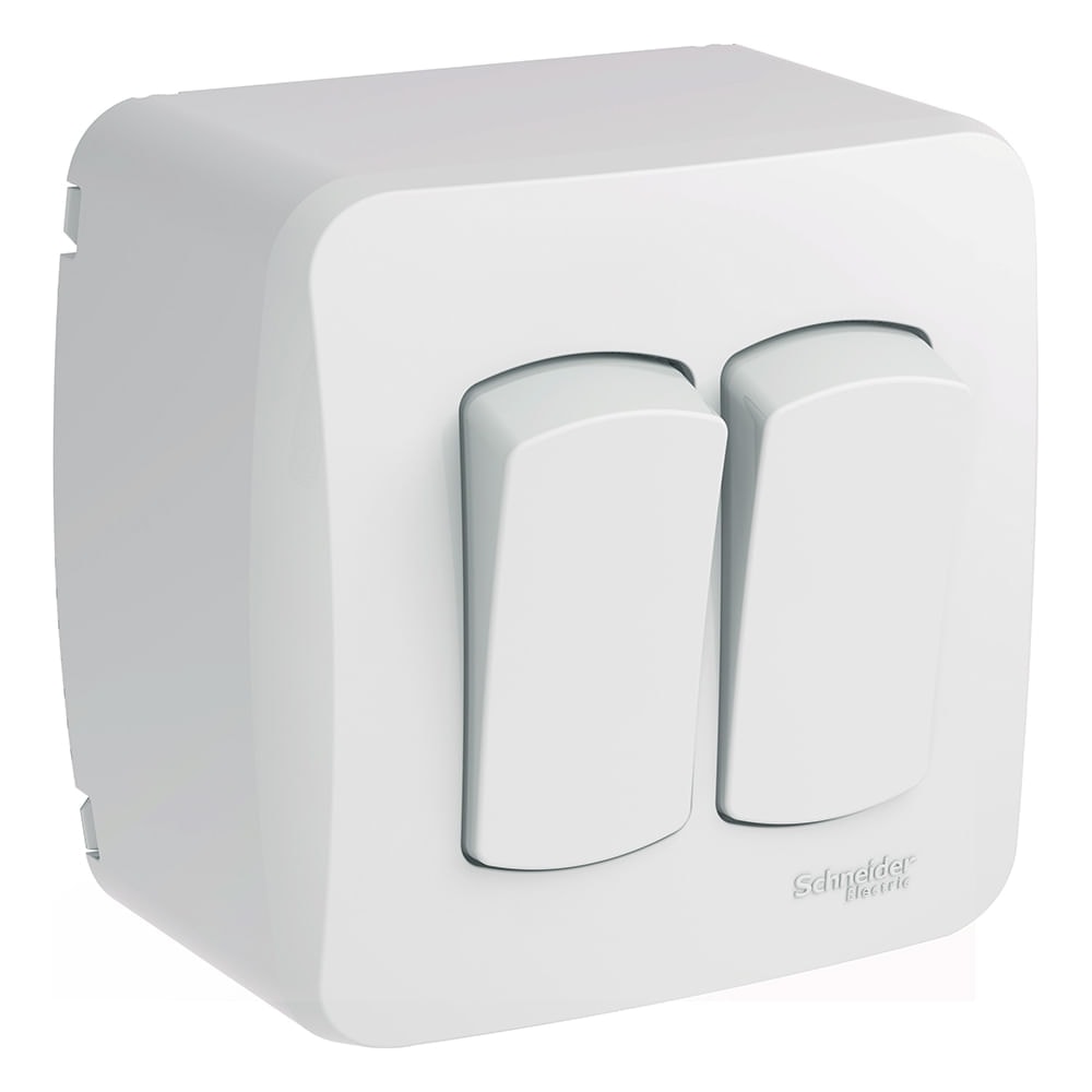 Caixa Sobrepor Dxmlz 2 Interruptores Simples 10a S3b66110 Miluz ...