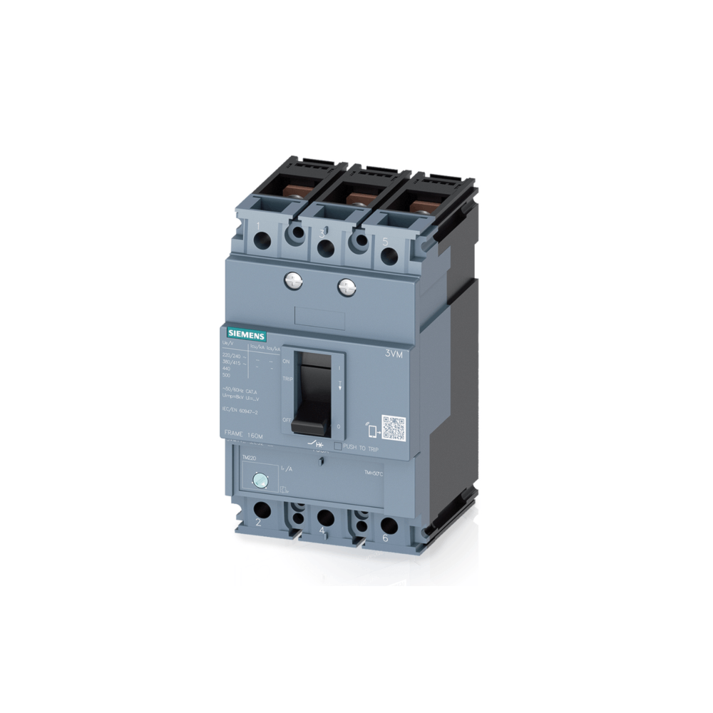 Disjuntor Caixa Moldada Tripolar Termomagnético 415V 200A 36KA ...
