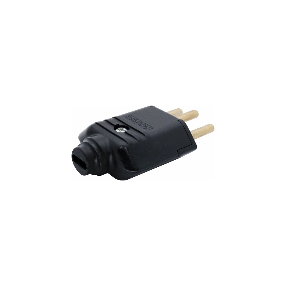 PLUG MACHO 2P+T 10A PLD1-3 PARA EXTENSÃO PRETO PA012686 | MARGIRIUS ...