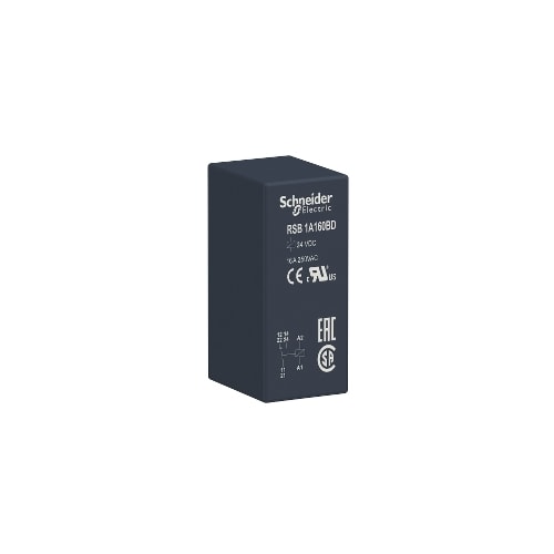 RELE INTERFACE 1C/0 16A 24VCC RSB1A160BD | SCHNEIDER - Eletro Transol RELE INTERFACE 1C/0 16A 24VCC RSB1A160BD | SCHNEIDER - Eletro Transol